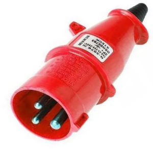 PLUGUE 2P+T 16A 380V VERMELHO - STECK | MadeiraMadeira