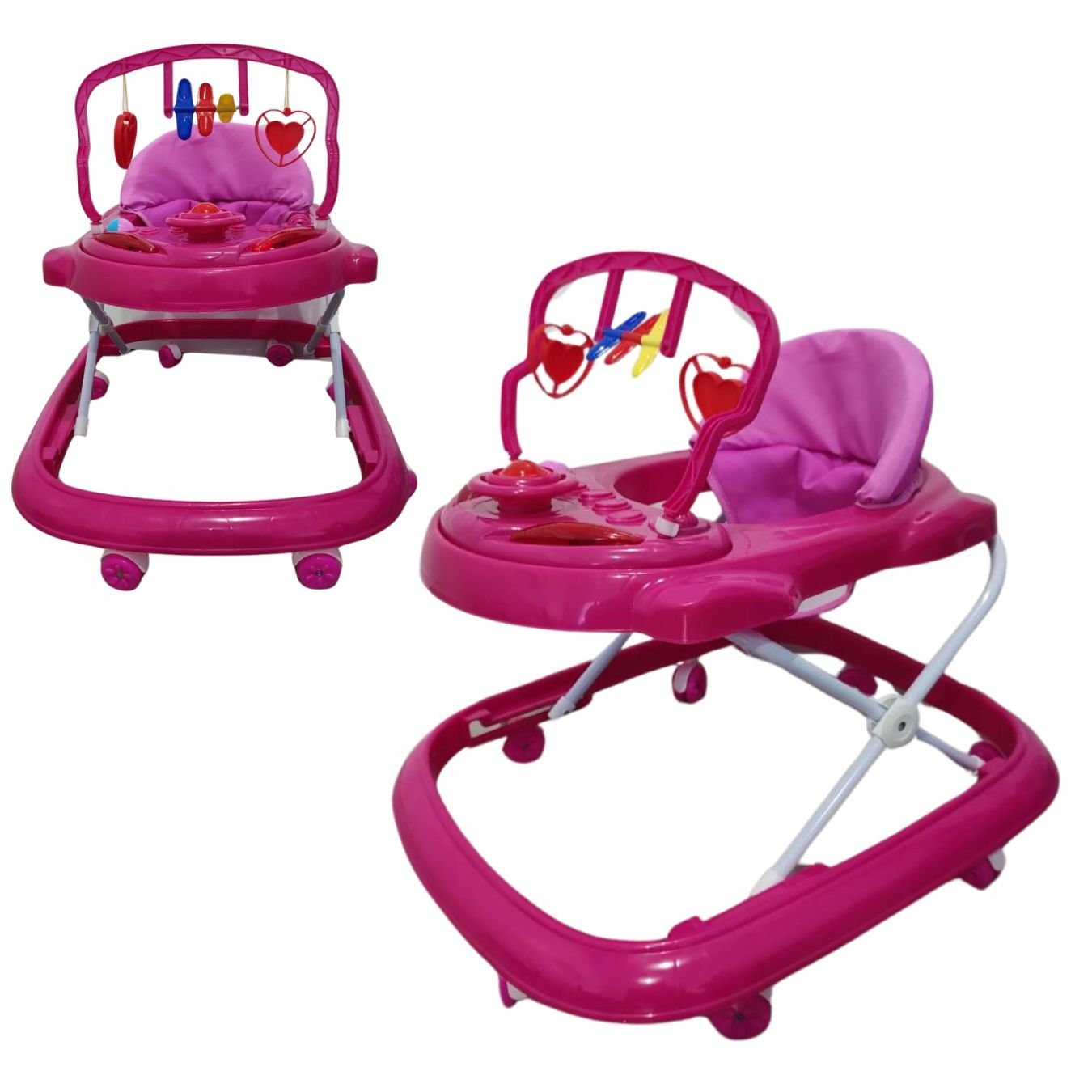 Andador Musical Infantil Bebe Styll - Menina Cor:rosa | MadeiraMadeira