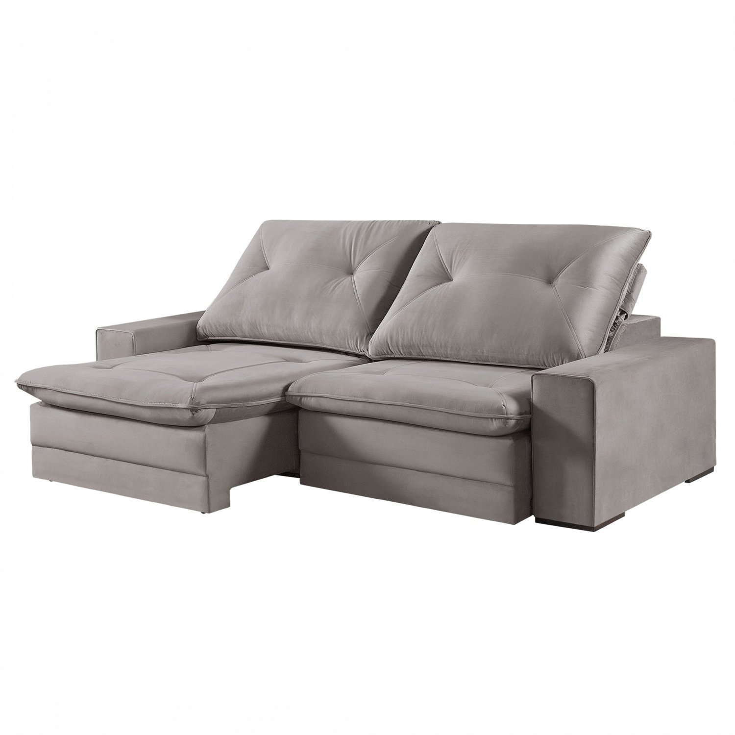 Sofá 3 Lugares Retrátil e Reclinável Pocket Bari Estofados Ferrari | MadeiraMadeira