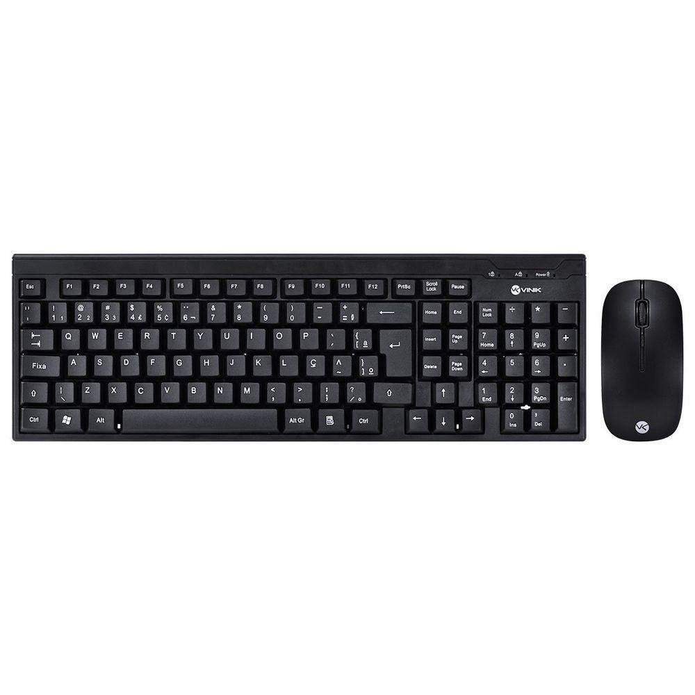 Kit Teclado e Mouse sem Fio Dynamic Corp - Mouse 1600 Dpi - Vinik ...