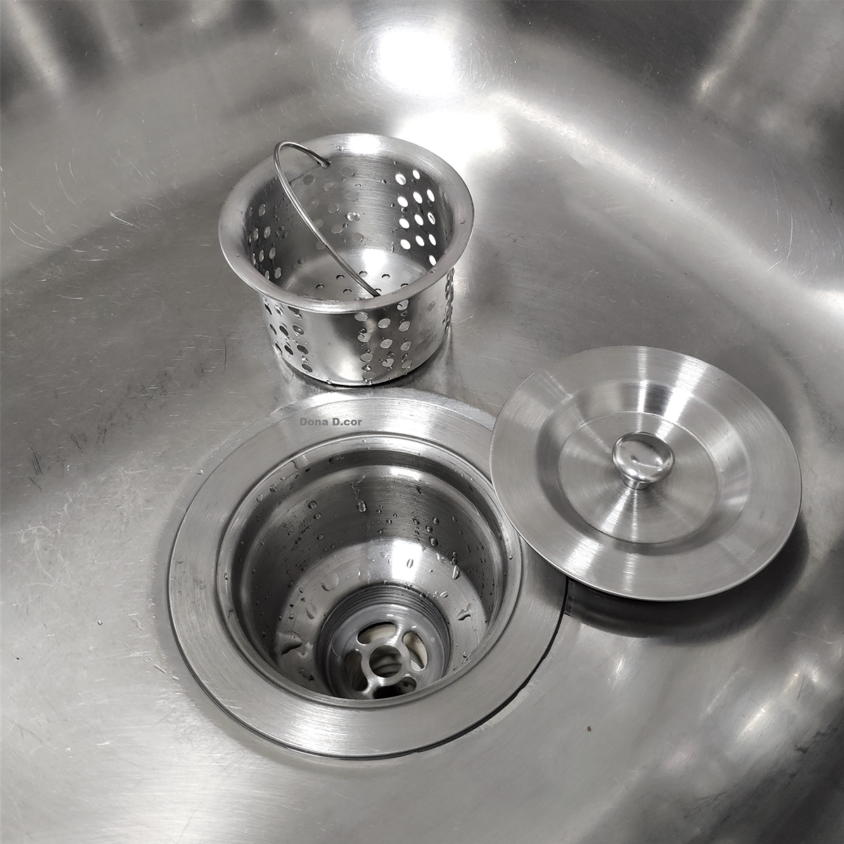 Kit Valvula para cuba de cozinha 4 1/2 E Suporte Para Detergente ...