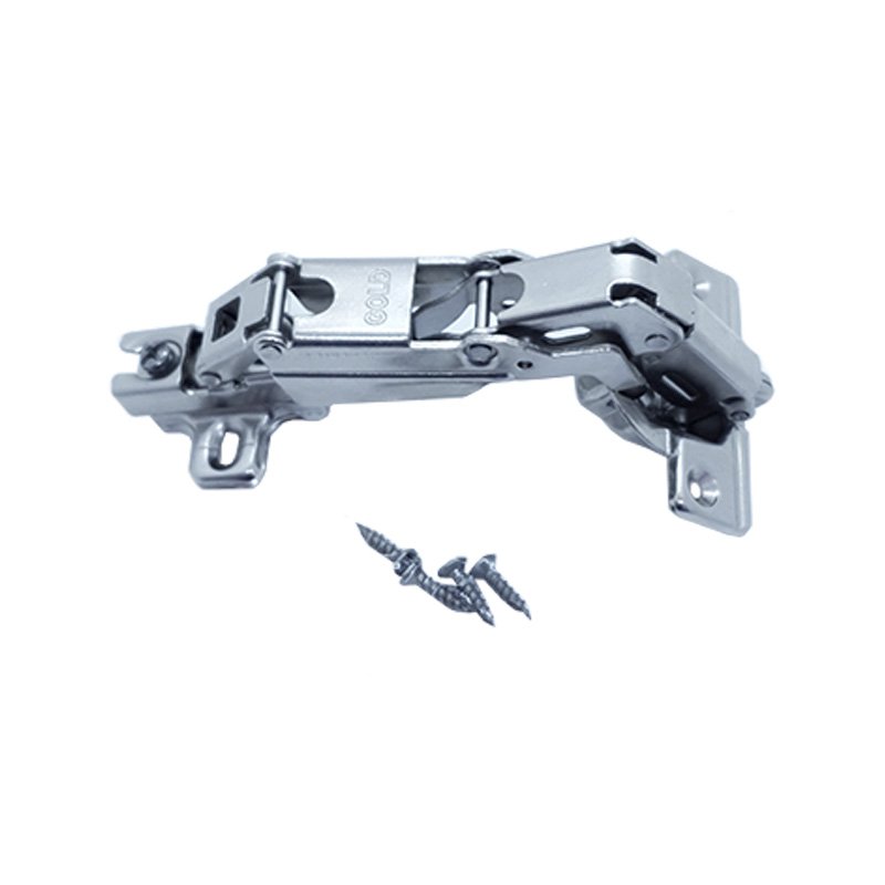 Dobradiça 175 Graus Alta (Curva) Sem Amortecimento Com Calco (Kit C/4 ...