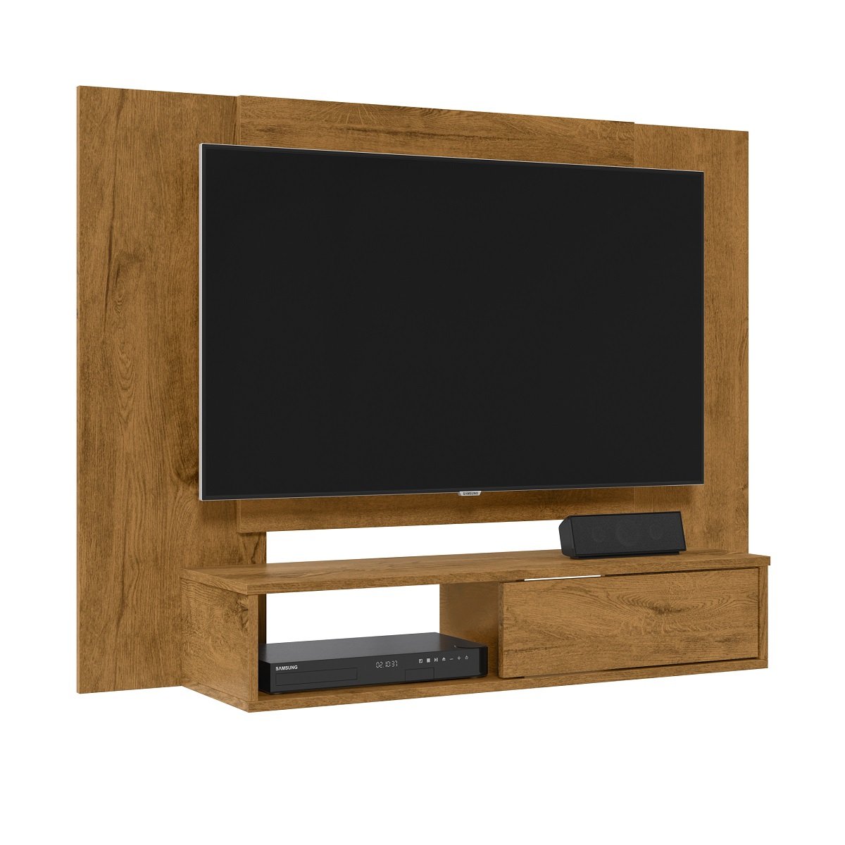 Painel para TV até 50 Polegadas Stella com Nicho - beemóveis - Freijó ...