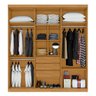 Guarda Roupa 3 Gavetas e 6 Portas Chade Naturalle | MadeiraMadeira