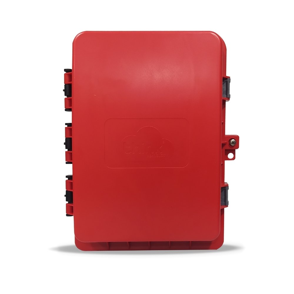 Caixa de Terminação Óptica CTO FTTH 3 THINK VERMELHA | MadeiraMadeira