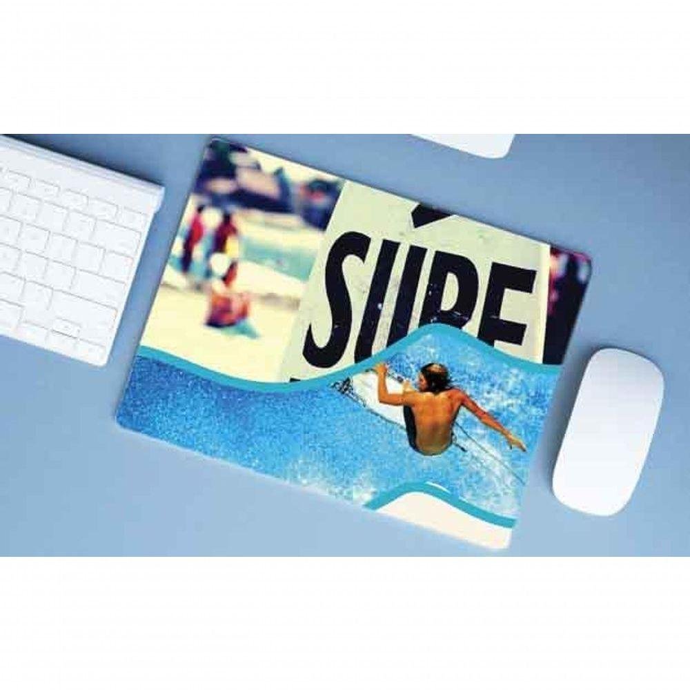 Mouse Pad Emborrachado Surf Surfista Montagem | MadeiraMadeira