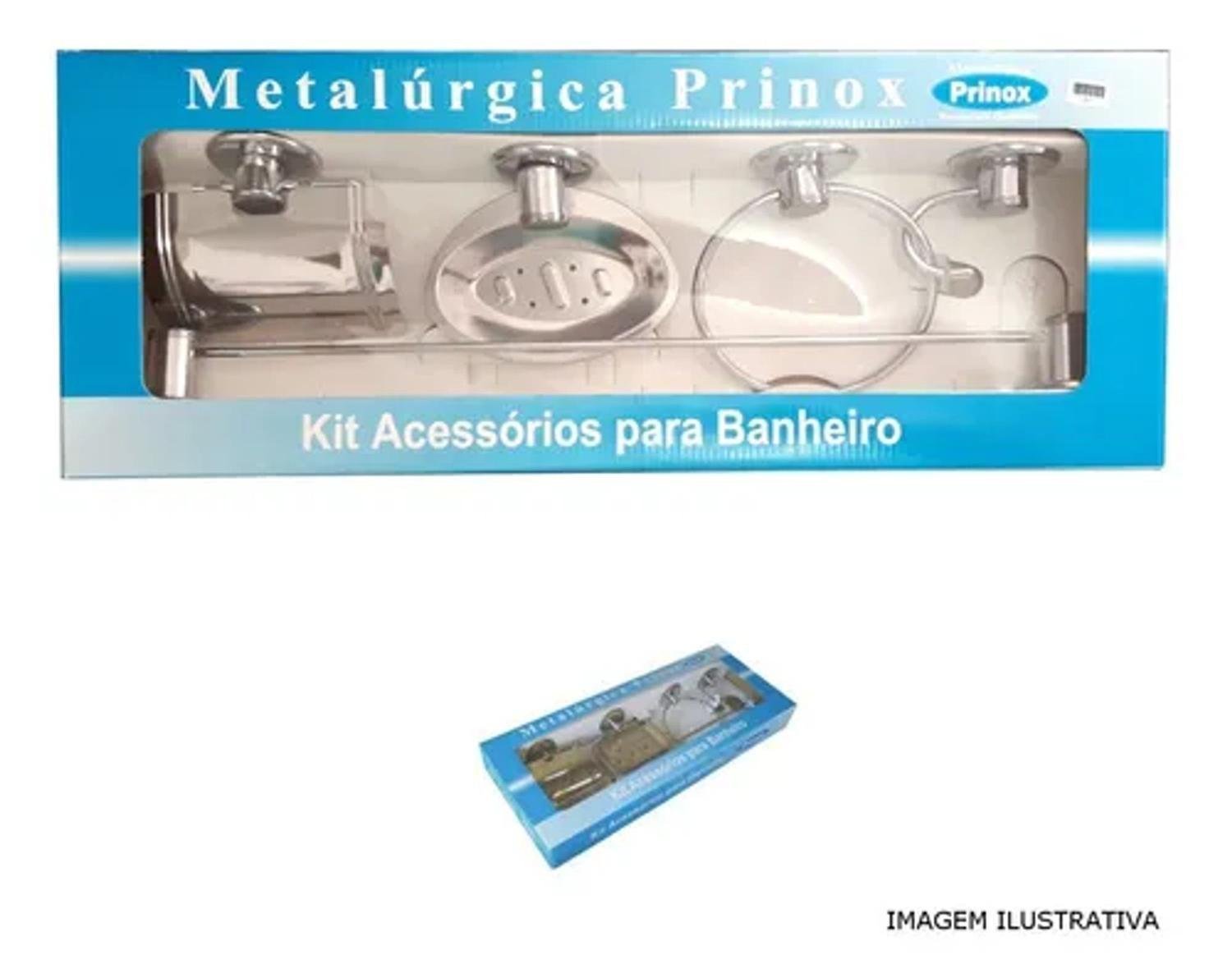 Kit Acessorios 5 Pecas Prinox | MadeiraMadeira