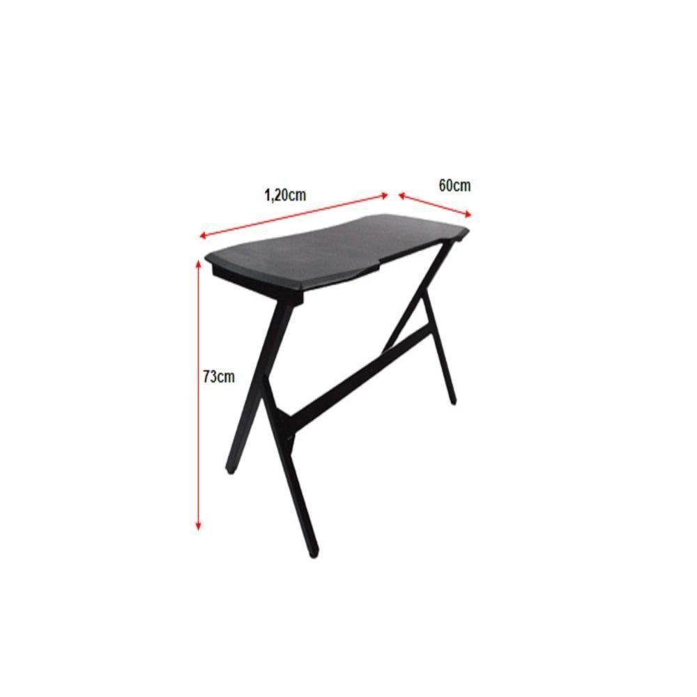 MESA ESCRITORIO GAMER FIBRA DE CARBONO YOUTUBER COMPUTADOR NOTEBOOK ...