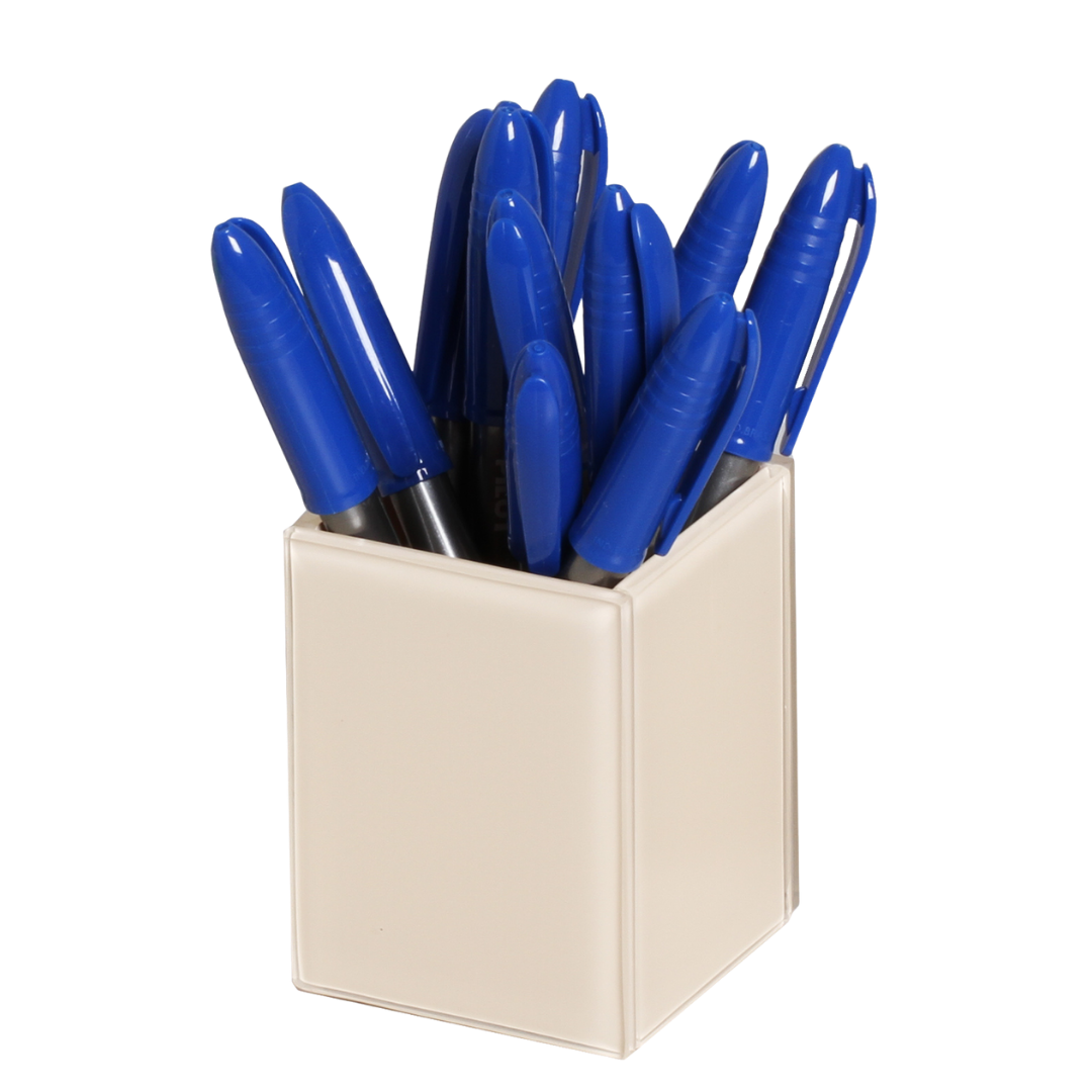 PORTA CANETA ESCRITÓRIO VIDRO: VANILLA | MadeiraMadeira