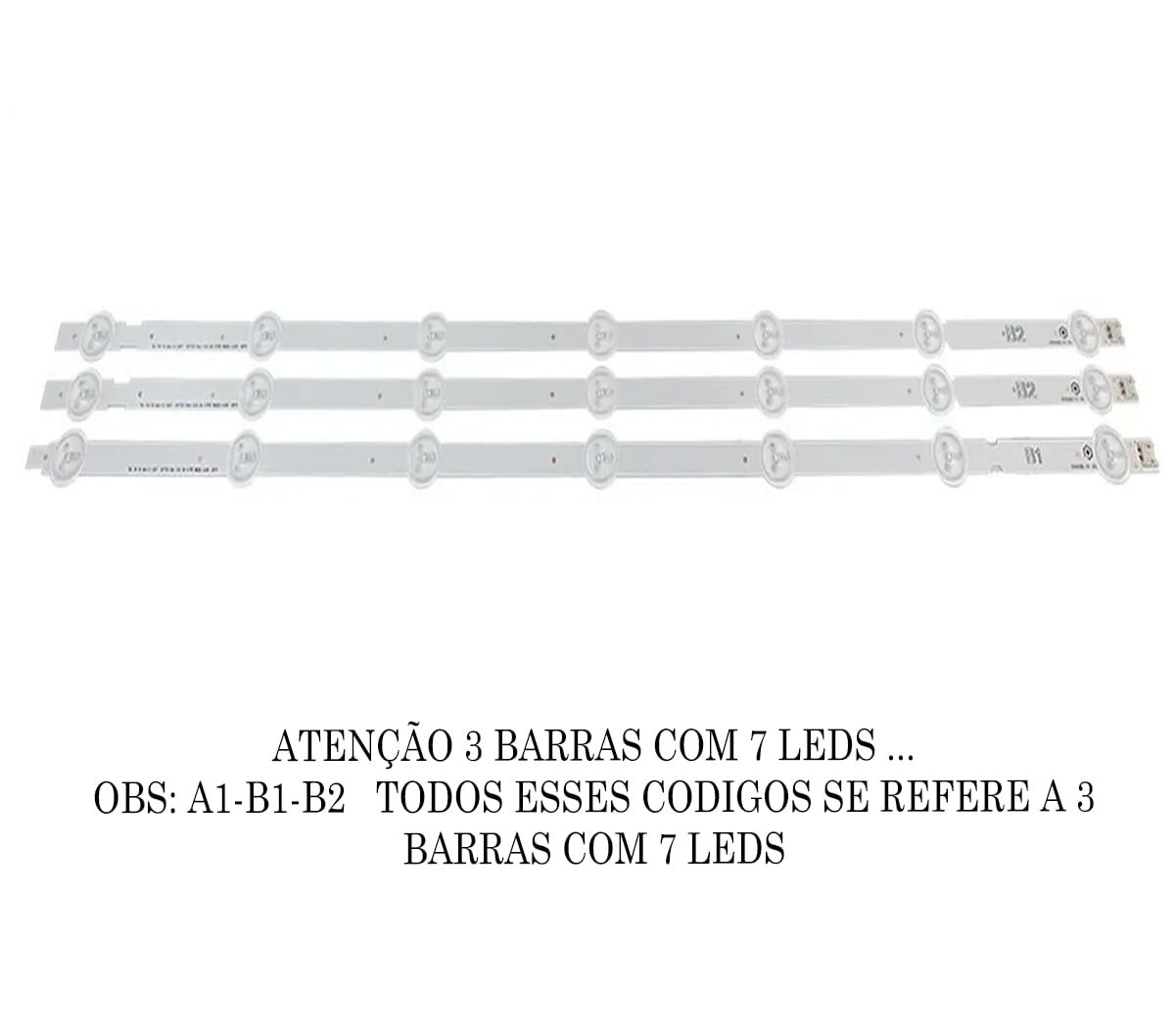 Kit Barra Led Compatível Tv LG 32ln5400 3 Barras Com 7 Leds ...