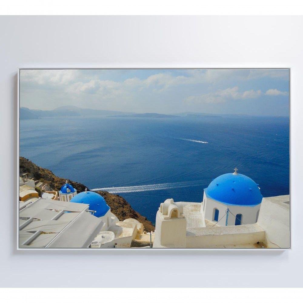 Quadro Mar Santorini 40x60 Cm Tecido Canvas | MadeiraMadeira