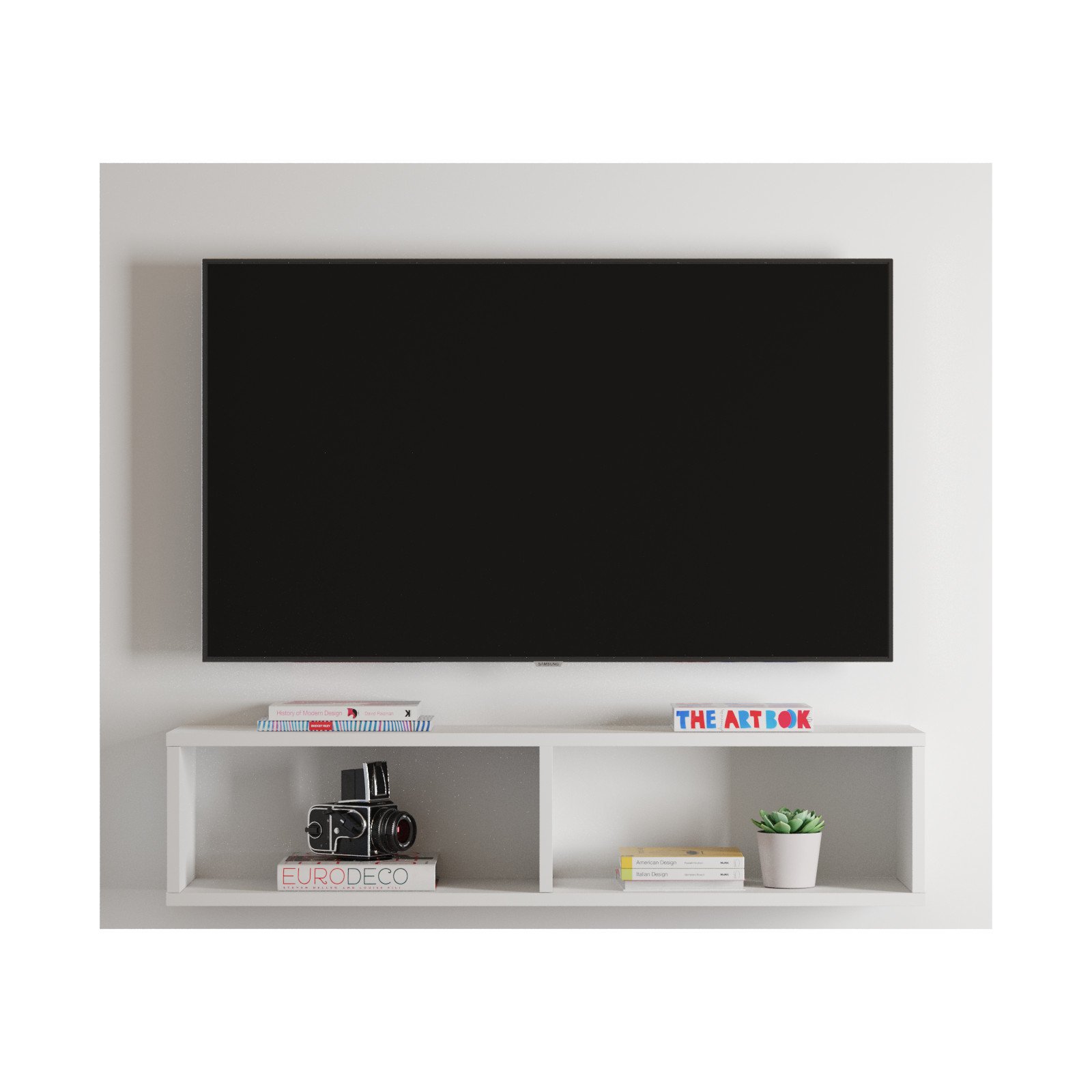 Painel Para Tv Até 44 Polegadas Com Nichos Madri | MadeiraMadeira