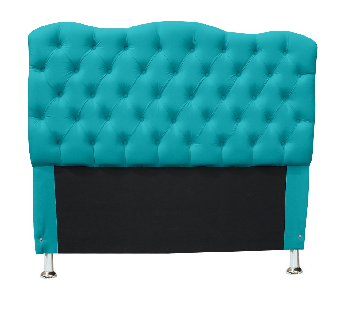 Cabeceira Capitone Estofada Tecido Suede para Cama Casal King - Sv ...