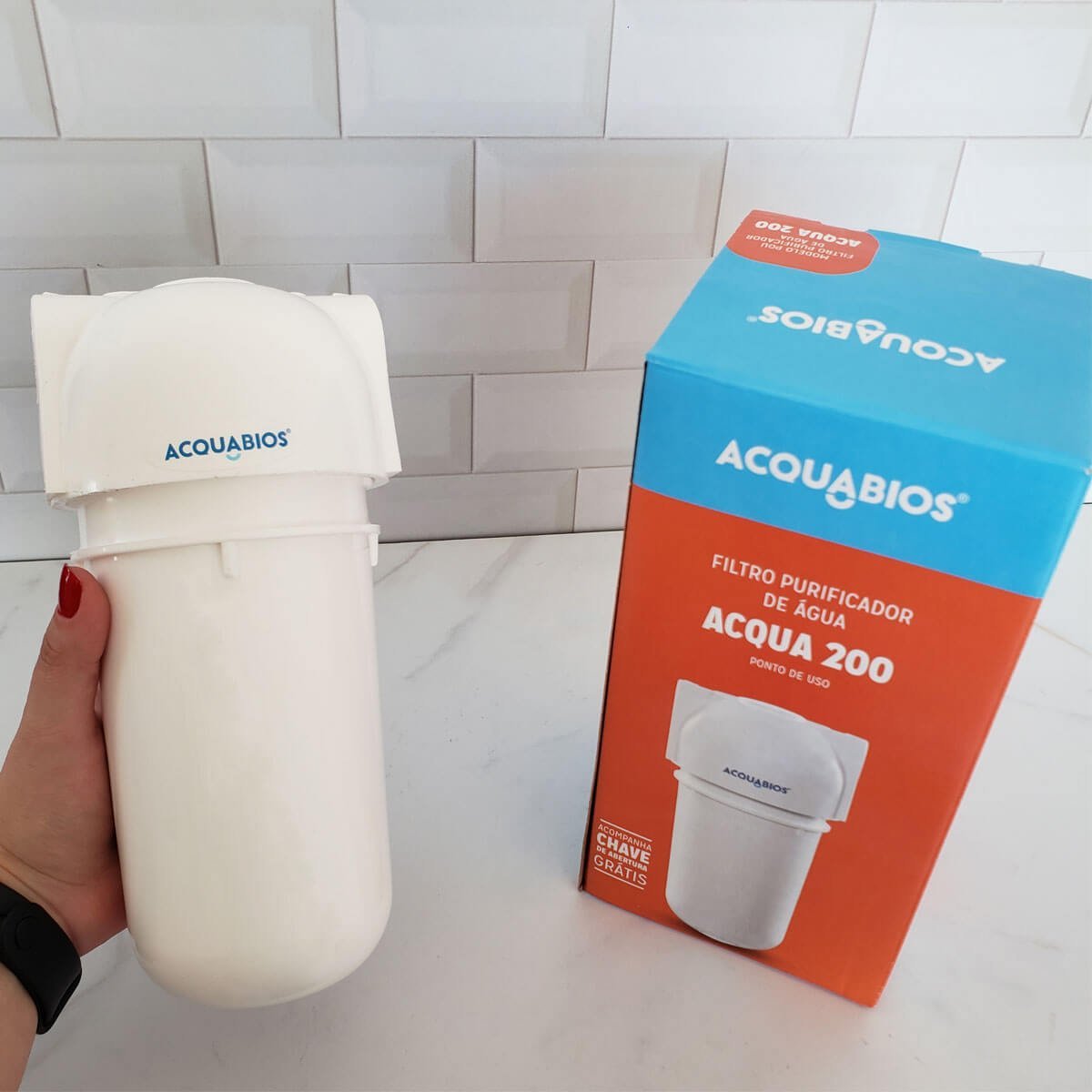 Filtro de Água Acqua 200 7' Refil Blindado AB200 Carbon Block Acquabios ...