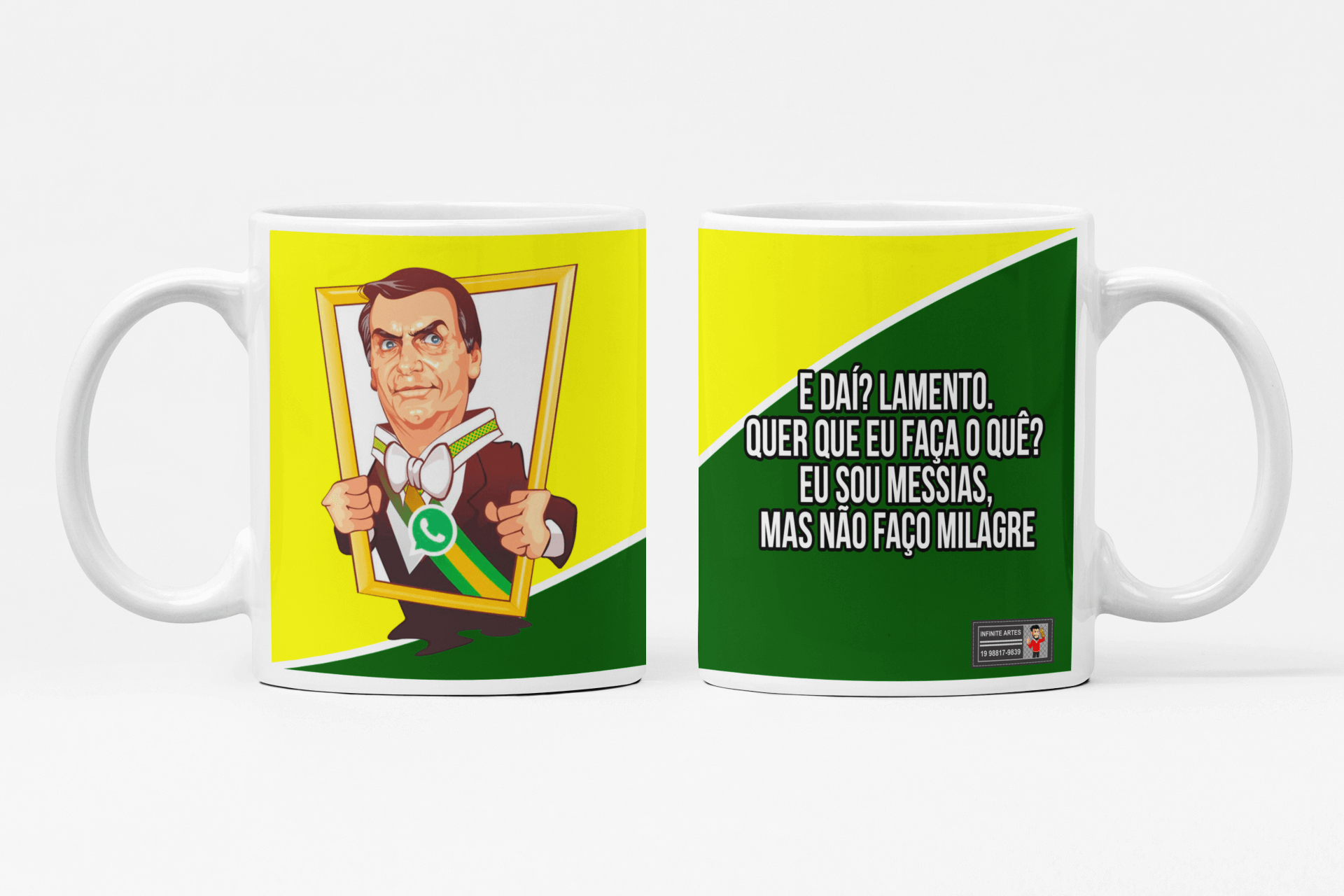 Caneca Bolsonaro Modelo 1 | MadeiraMadeira