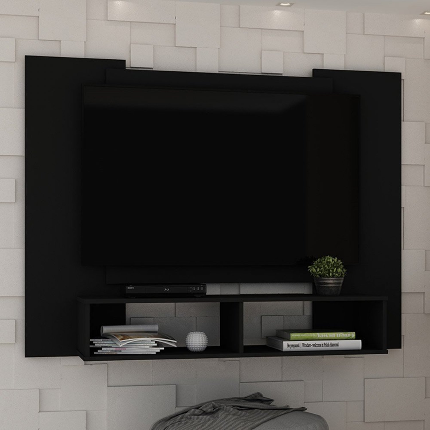 Painel para TV até 42 Polegadas Silver Gelius Móveis | MadeiraMadeira