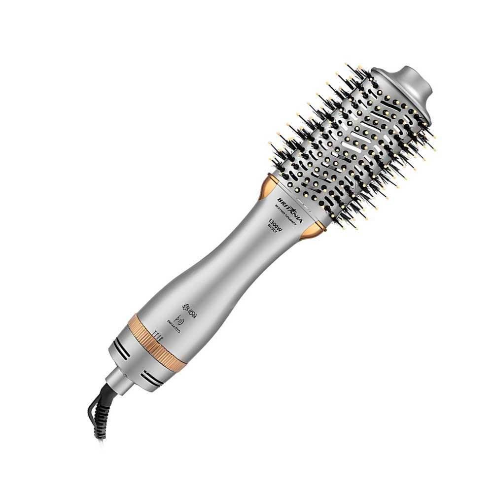 Escova Secadora Britânia Compact 1300w Bes33sd Prata Bivolt ...