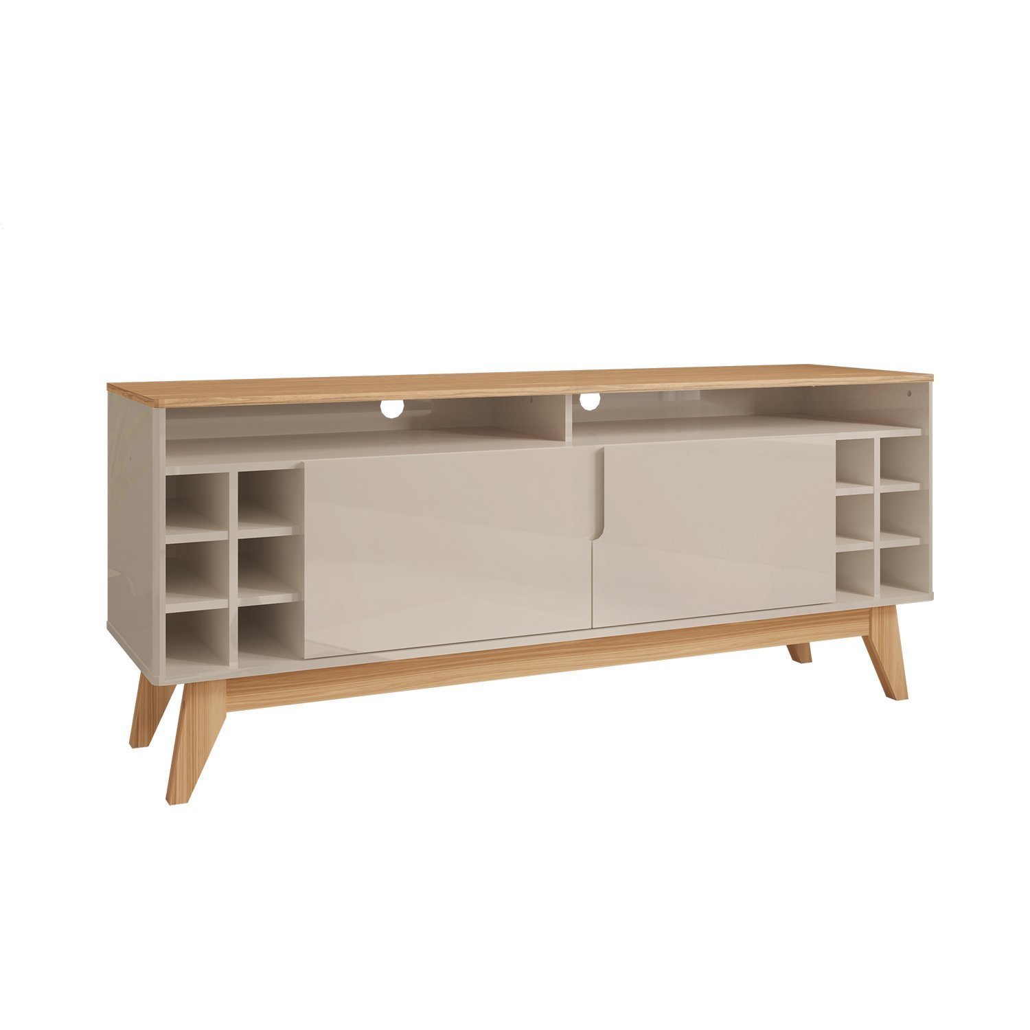 Rack para TV até 60 Polegadas 2 Portas 135cm Wine Versátile Casa D ...