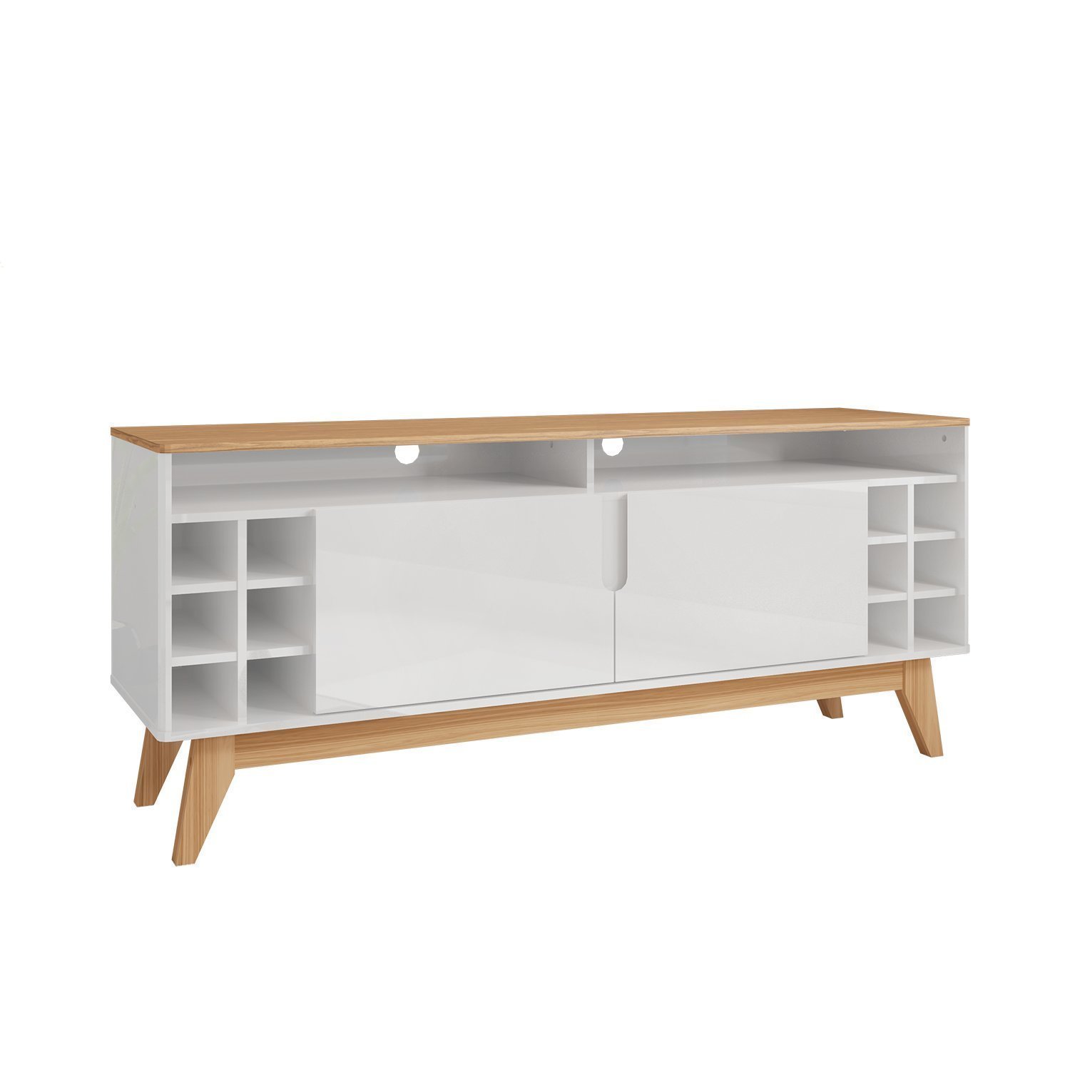 Rack para TV até 60 Polegadas 2 Portas 135cm Wine Versátile Casa D ...