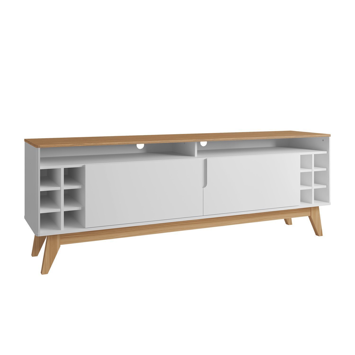 Rack para TV até 60 Polegadas 2 Portas 160cm Wine Versátile Casa D ...