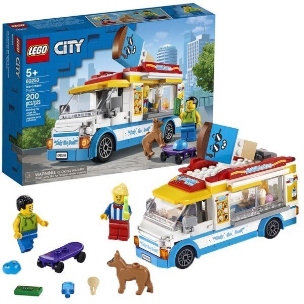 Lego City Infantil Van de Sorvetes 200 Peças +5 Anos | MadeiraMadeira