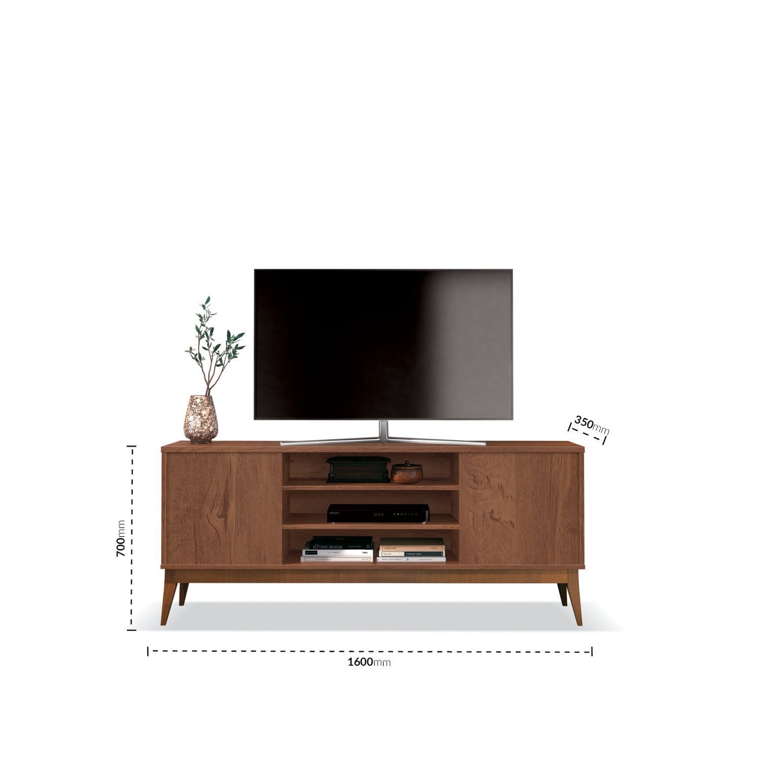 Rack para TV até 65 Polegadas 2 Portas Titan EDN Móveis | MadeiraMadeira