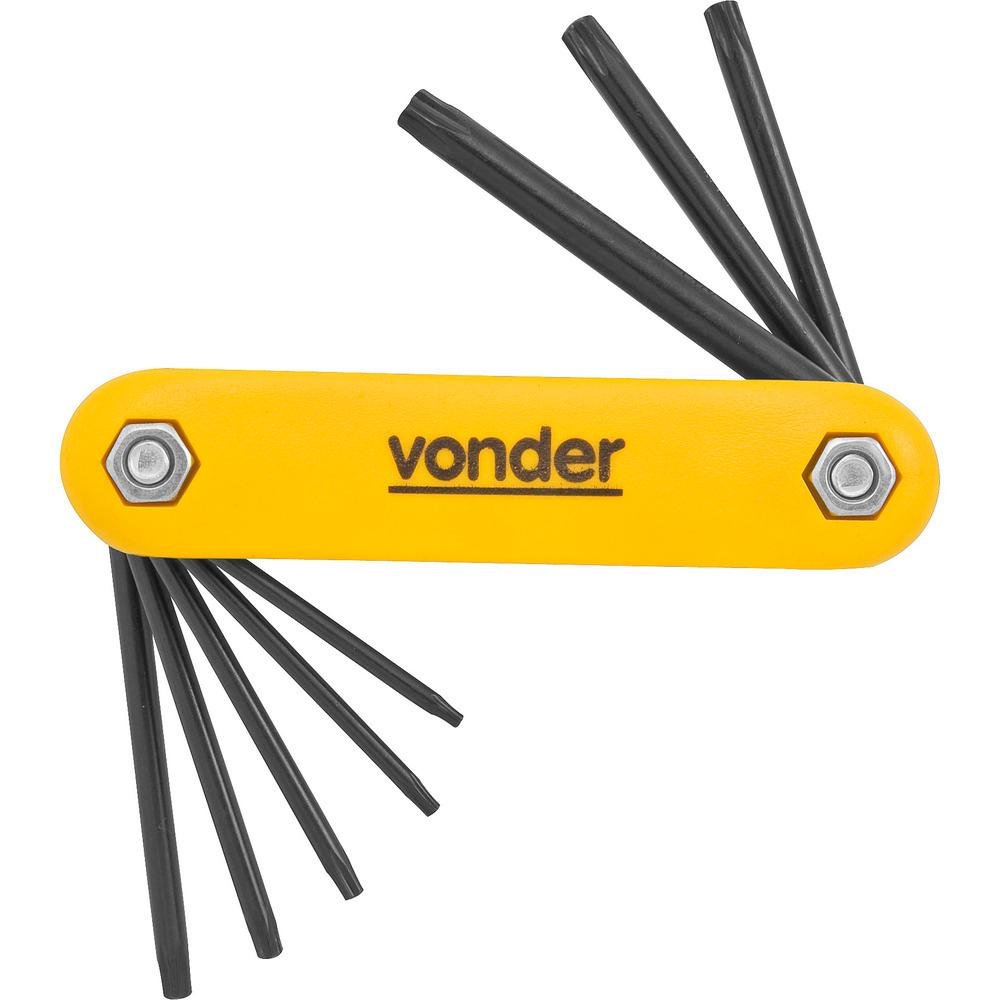 Jogo chave torx t9-t40 canivete plástico vanád. c/ 8 pç vtx2 ...
