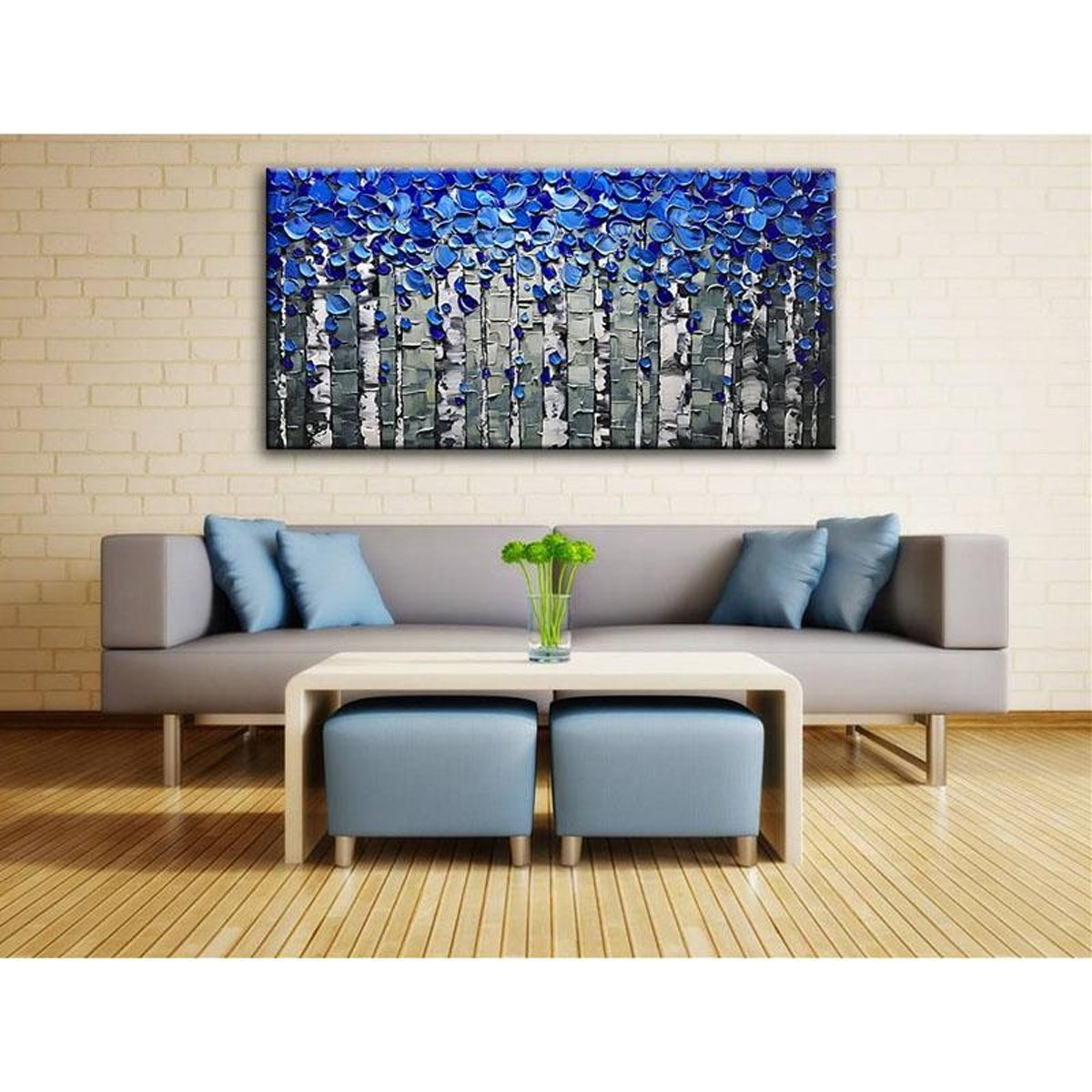 Quadro Pintura Tela anos fade abstrata Sala de Estar 5421: 50cm (A) x ...