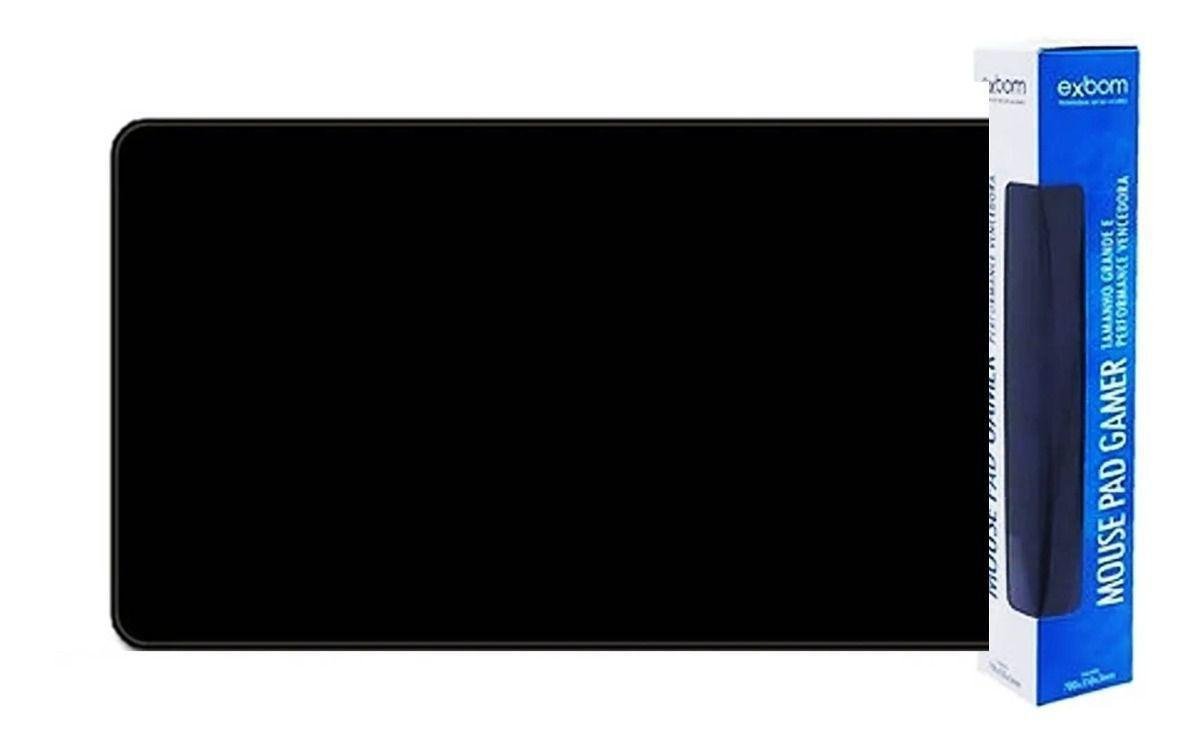 Mouse Pad Extra Grande Gamer 700x350x3mm Preto Mp-7035c25 | MadeiraMadeira