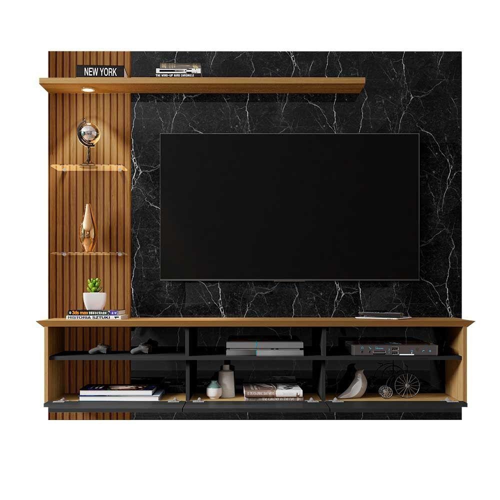 Painel Trend Preto Fosco E Cinamomo E Nero | MadeiraMadeira