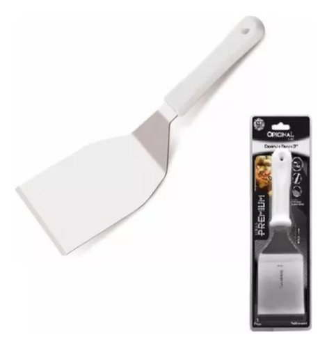 Espatula Curva 3 Inox Chapa Lanche Chapeiro Cozinha | MadeiraMadeira
