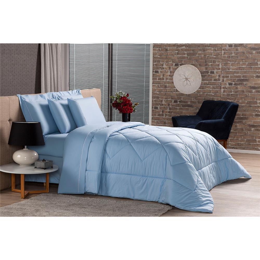 Edredom Queen Plumasul Algodão 230 Fios 240x260cm | MadeiraMadeira