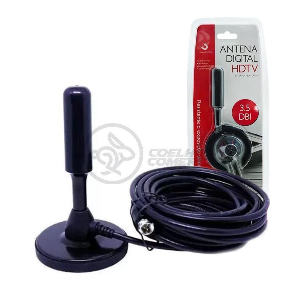 Antena Digital Portátil Interna e Externa Full Hdtv Vhf 4k | MadeiraMadeira