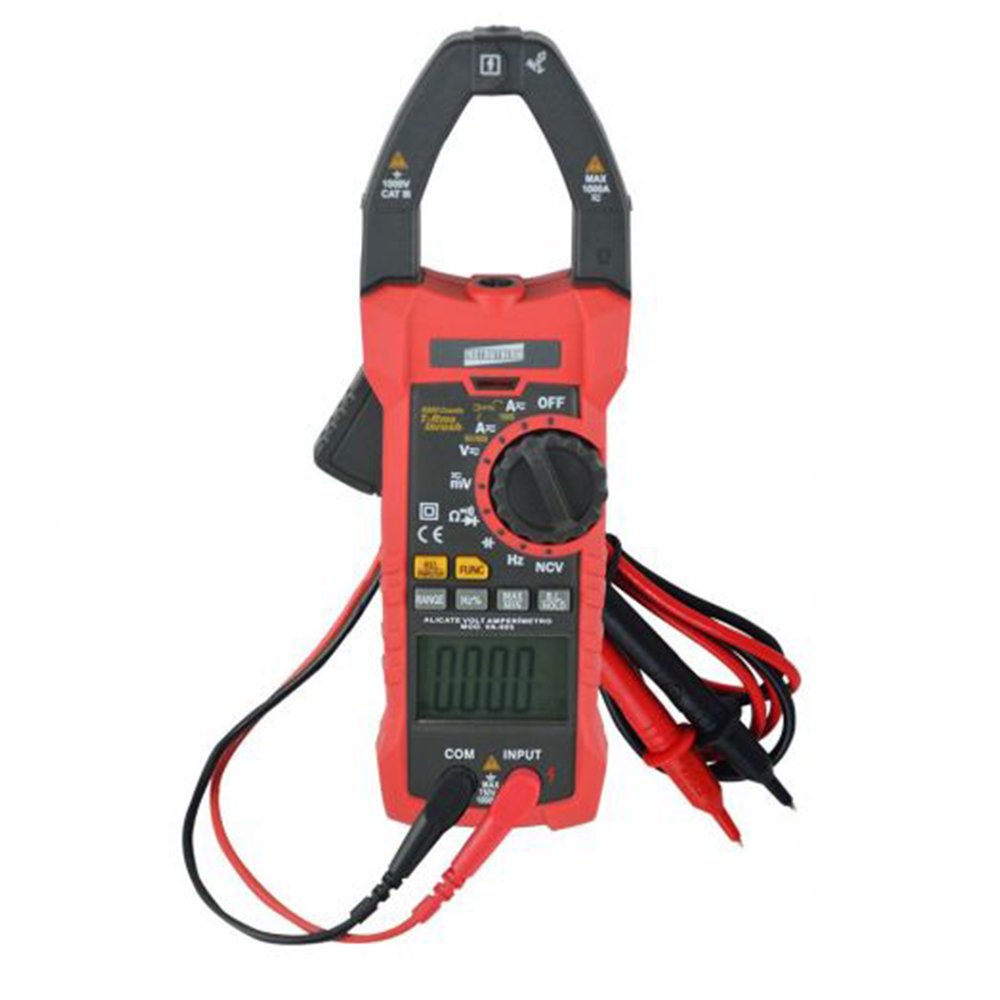 Alicate Volt Amperímetro Digital Cat Iv True Rms Detector Tensão Função ...