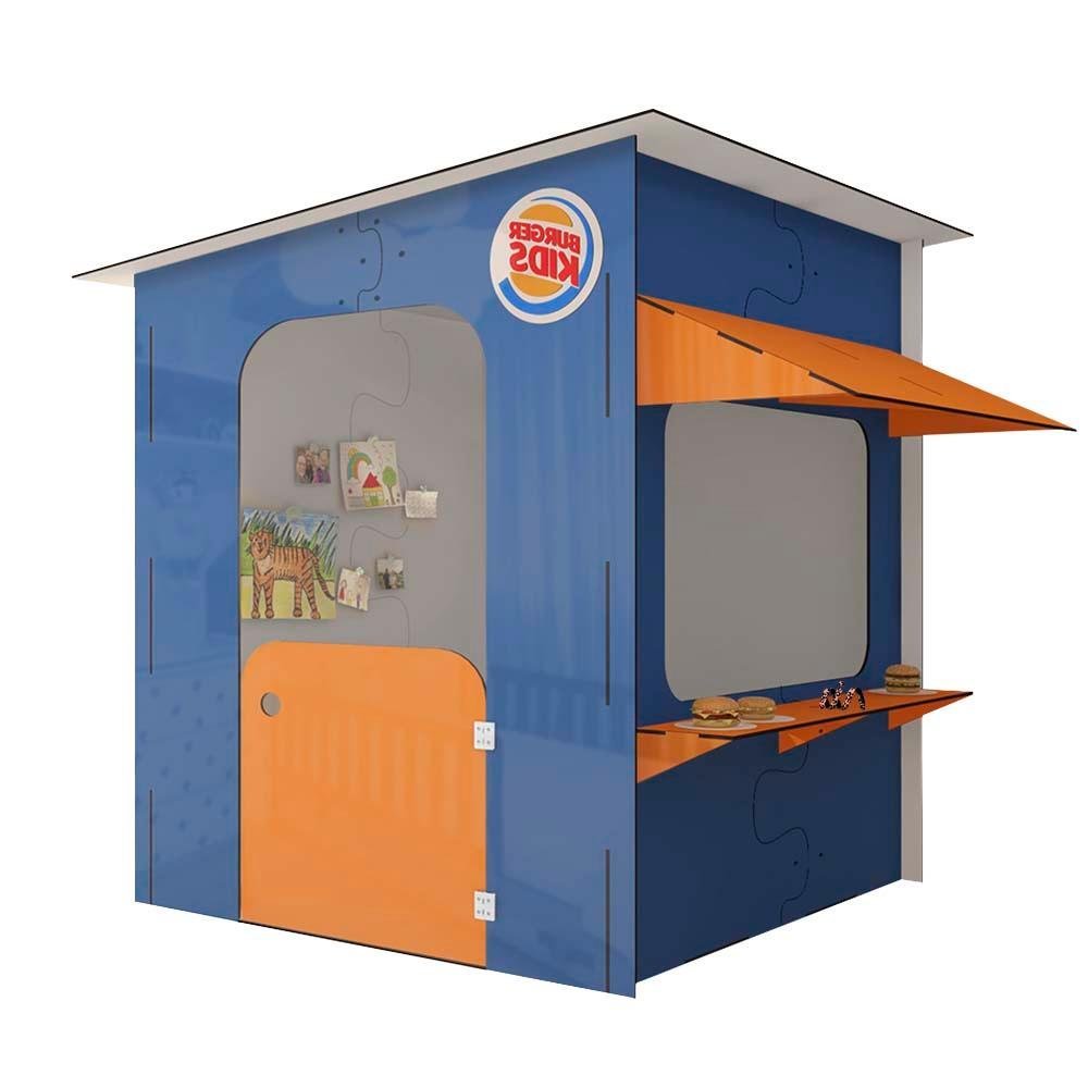 Mini Lanchonete Infantil Com Led 100% MDF 105cm x 105cm Burger Kids ...