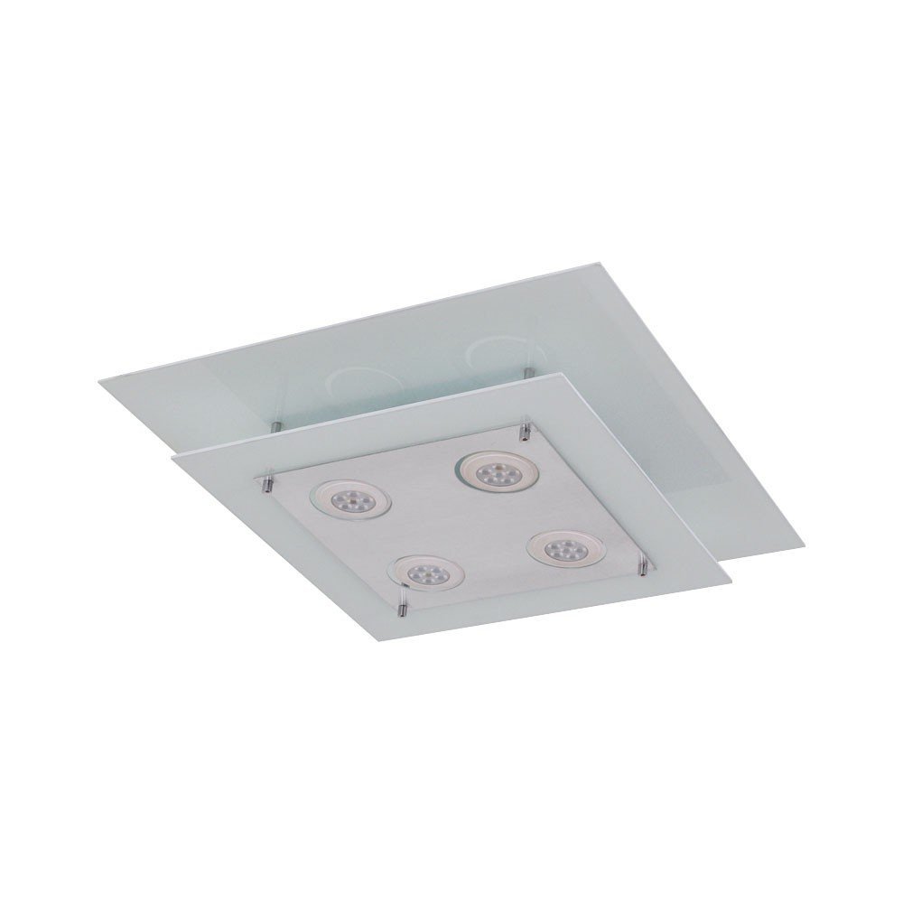 LUMINÁRIA PLAFON PALLADIUM QUADRADO 4LAMP E27 BRANCO - 1044 BR ...