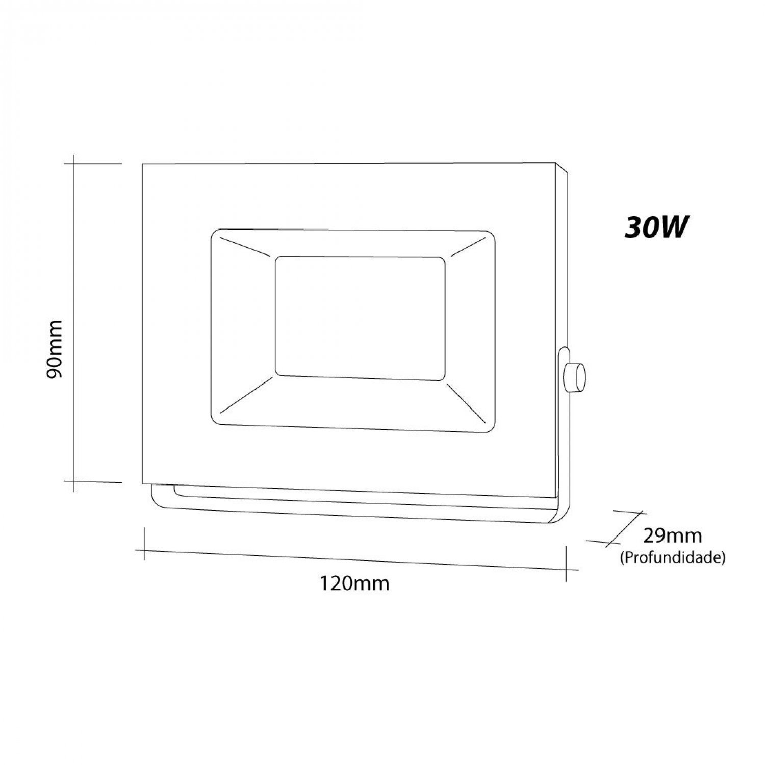 Refletor LED 30W 3000k Startec | MadeiraMadeira