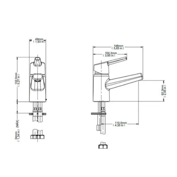 Misturador Monocomando Mesa Lavatório Nexus Docol | MadeiraMadeira