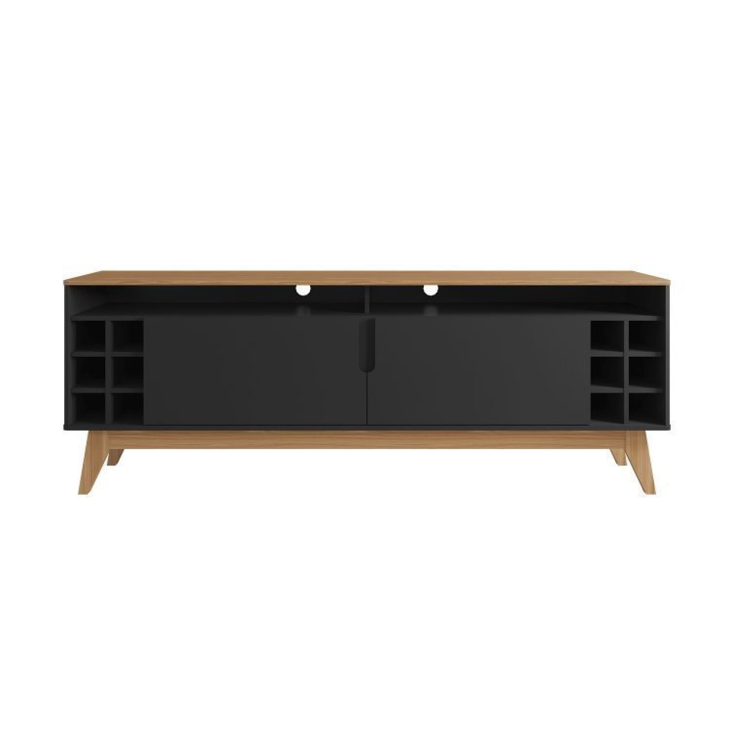 Rack com Painel para TV até 60 Polegadas Retrô com Adega Wine Esmeralda ...