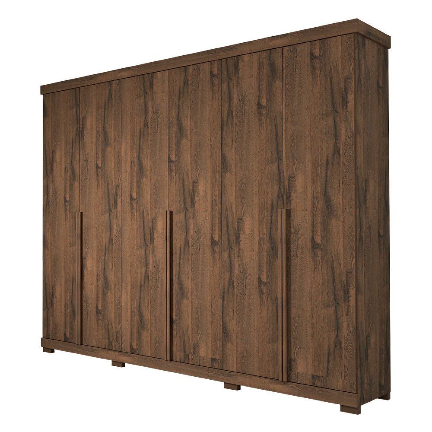 Guarda Roupa Casal em MDF 6 Portas com Pés Guarapari Panan Móveis | MadeiraMadeira