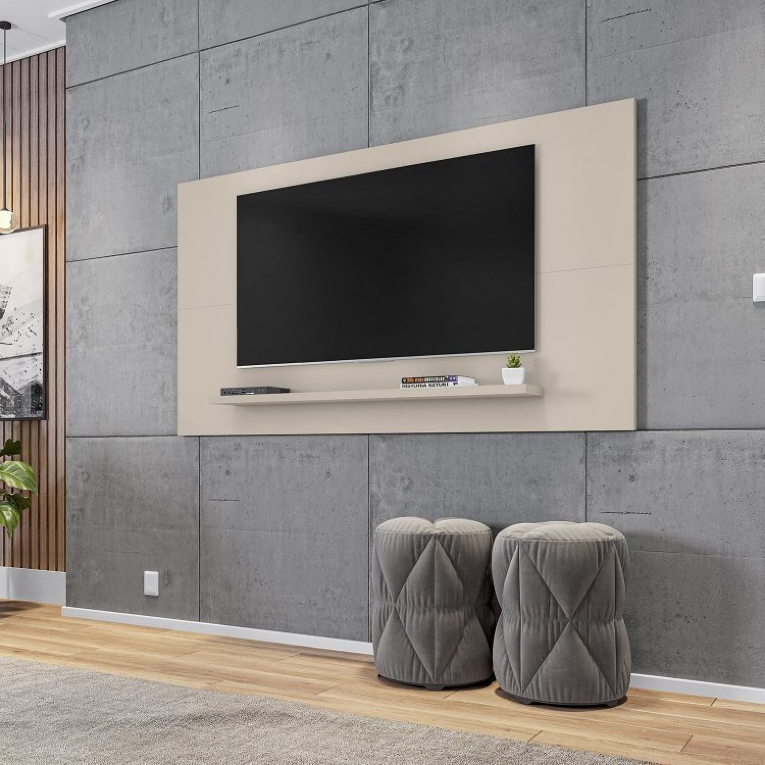 Rack com Painel para TV até 60 Polegadas Retrô Ravena Esmeralda Casa D ...