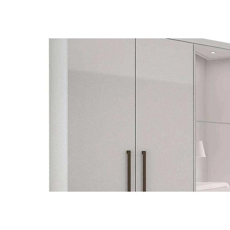 Guarda Roupa Casal 6 Portas e 8 Gavetas c/ Espelho Dello Plus Canela ...