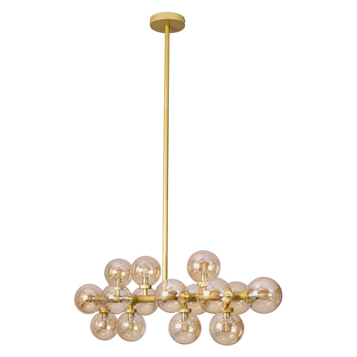 Pendente Grape 16 Globo Vidro + 16X G9 BF ZR036 Starlux ST1758 ...