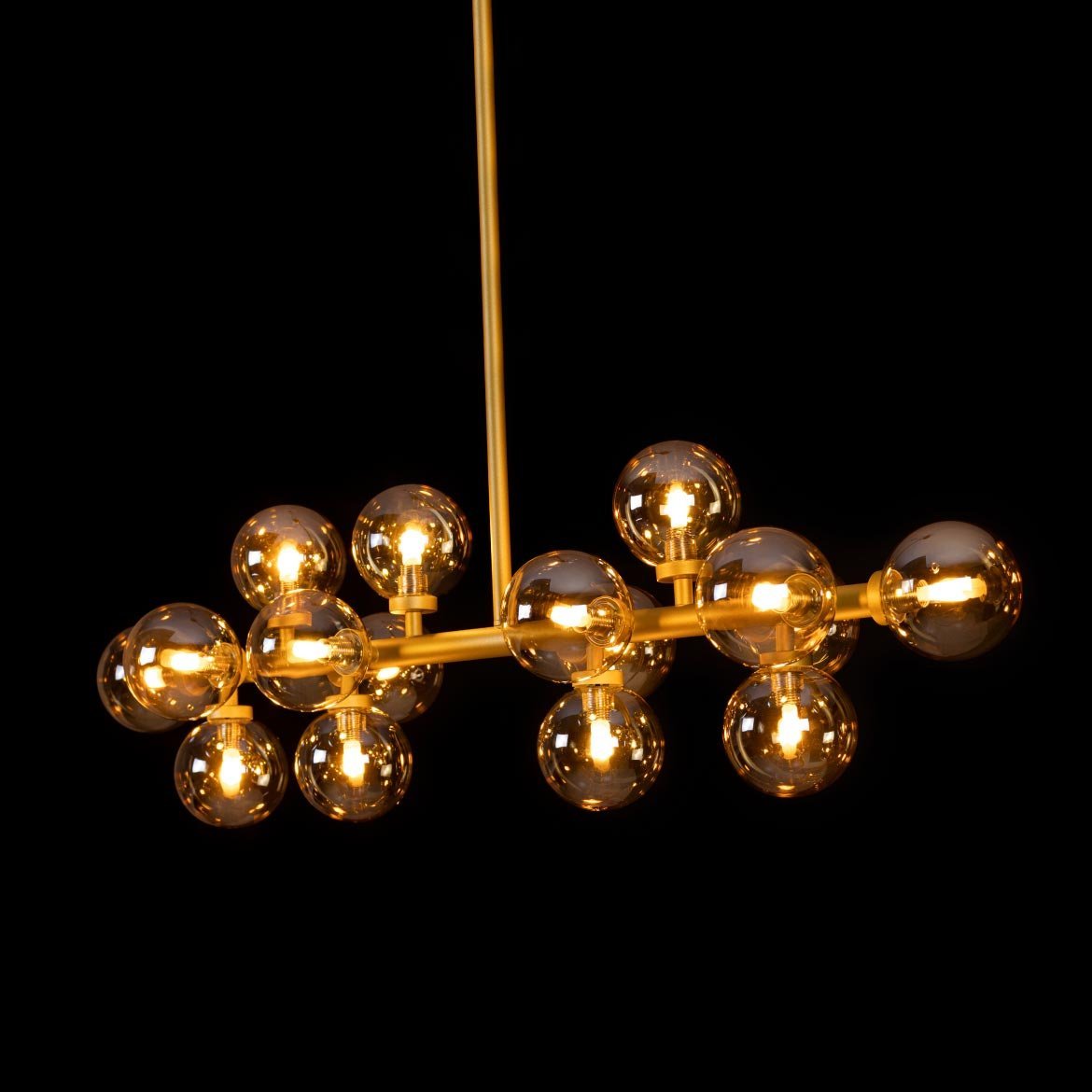 Pendente Grape 16 Globo Vidro + 16X G9 BF ZR036 Starlux ST1758 ...