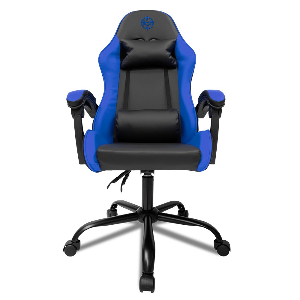 Cadeira Gamer TGT Heron, Preta e Azul, TGT-HR-BBU01 | MadeiraMadeira