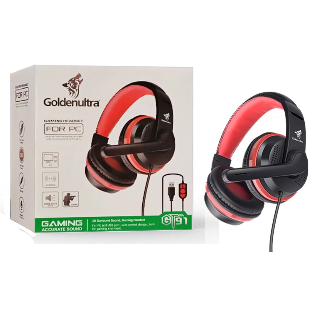 Headset Gamer Usb Goldenultra Gt-91 | MadeiraMadeira