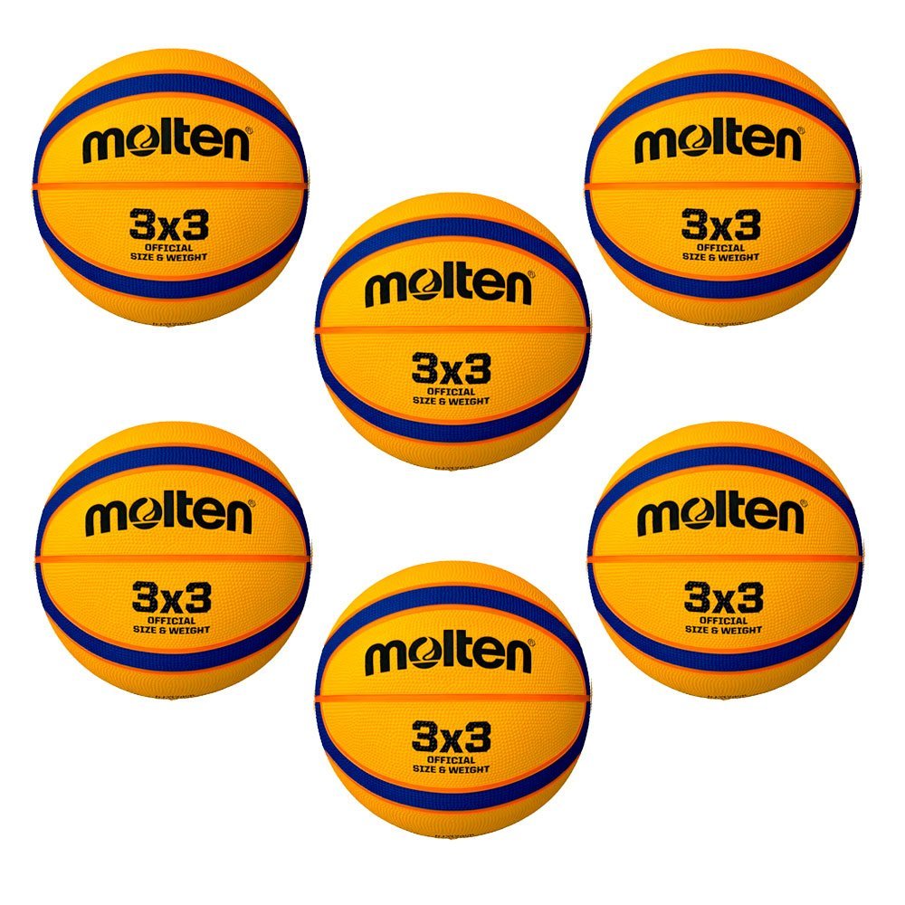 Kit com 6 Bola(s) Molten Basketball 3x3 Rubber Cover B33t2000 Único ...