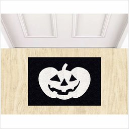 TAPETE ABÓBORA HALLOWEEN - COR PRETO | MadeiraMadeira
