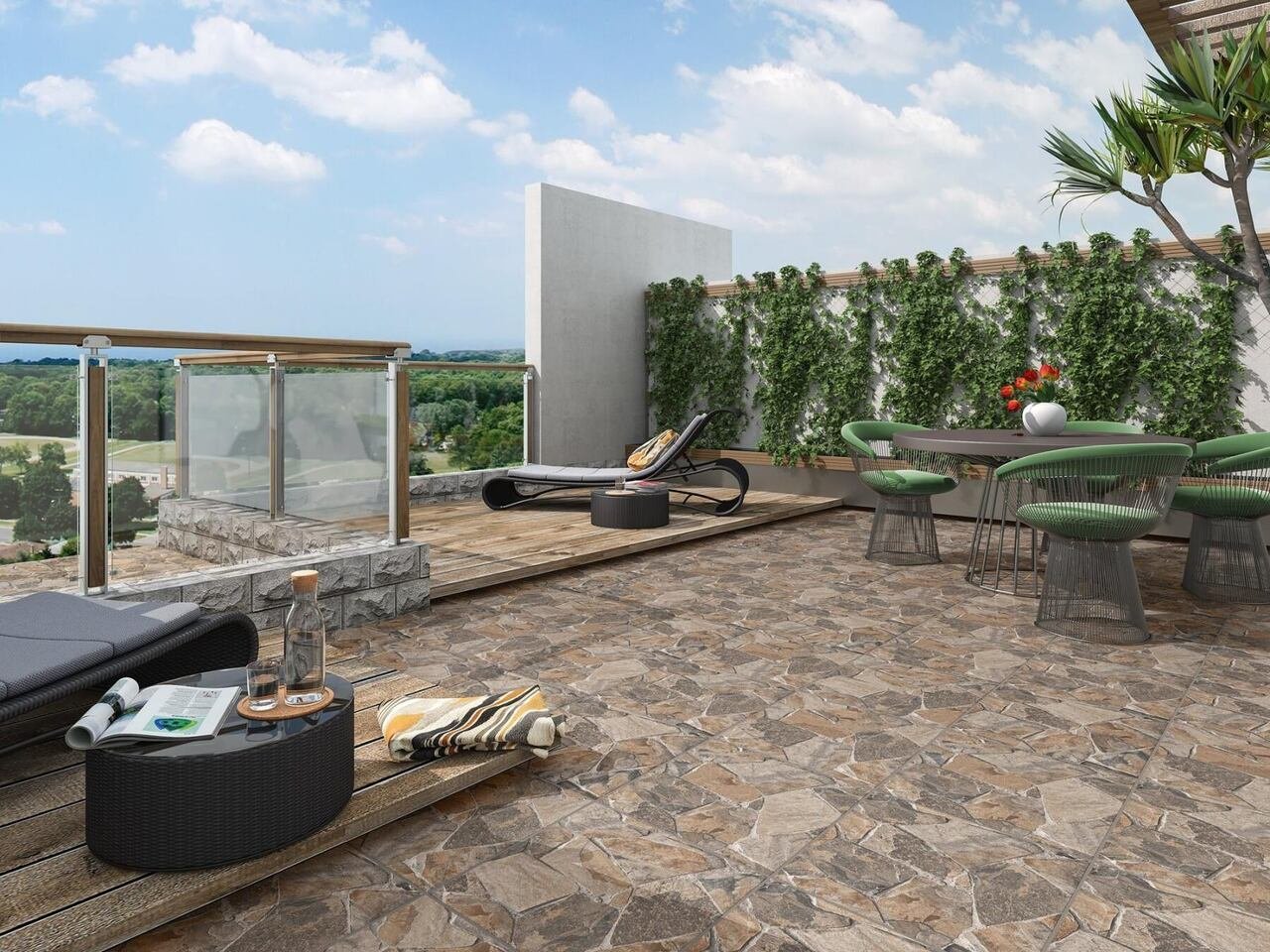 Piso 45x45 Incefra Design no Slip Ref Pd 45040 Cx C/ 2,32 | MadeiraMadeira
