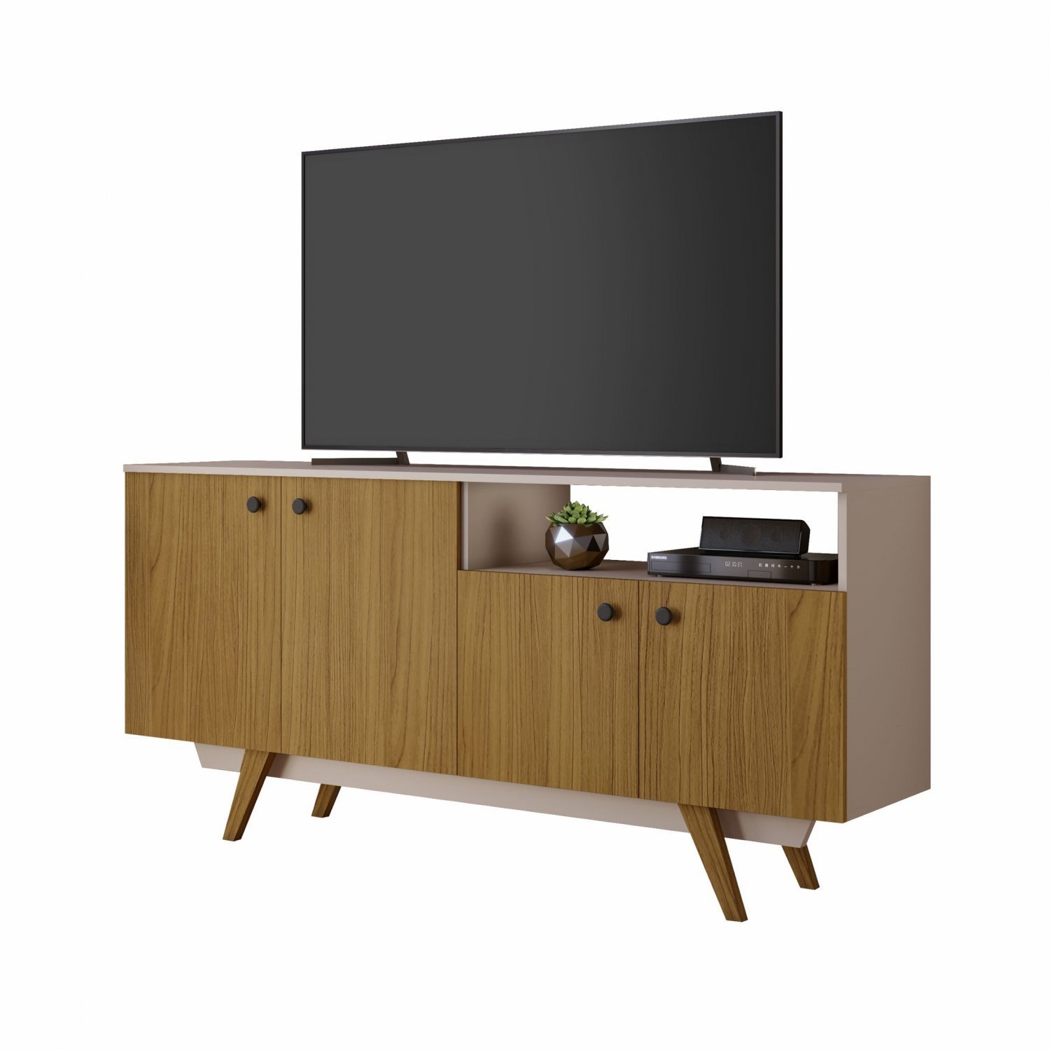 Rack Retrô Conquista JCM Móveis | MadeiraMadeira